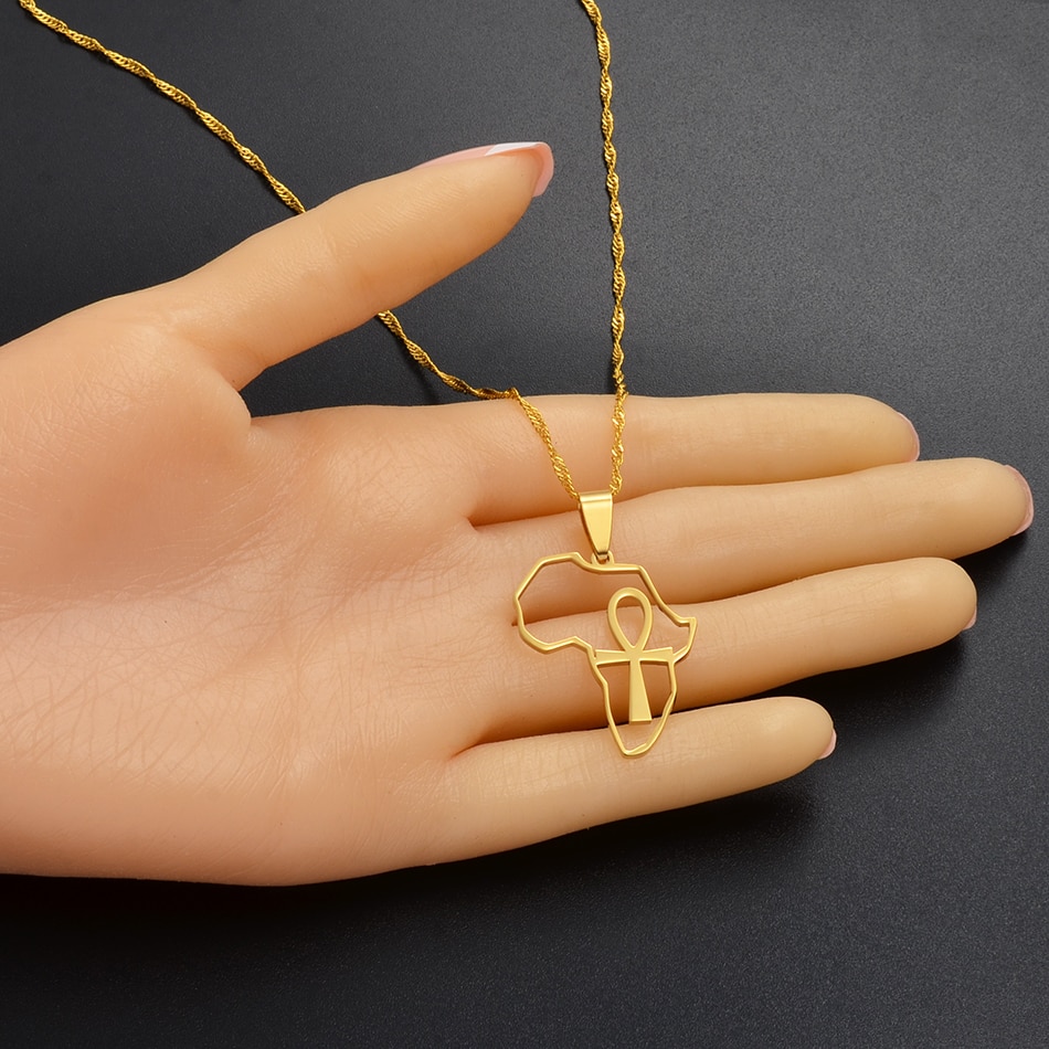 Anniyo-Africa-Map-Ankh-Pendant-Necklace-Women-Girl-Gold-Color-Jewelry ...